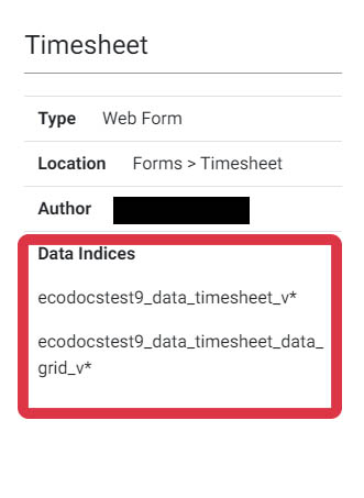 Index Patterns – EcoDocs Help Center